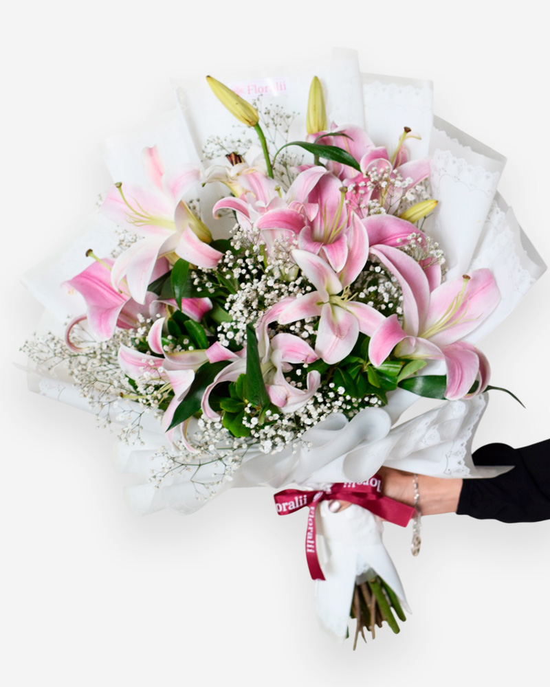 Ramo Lilis Rosas - Floralii